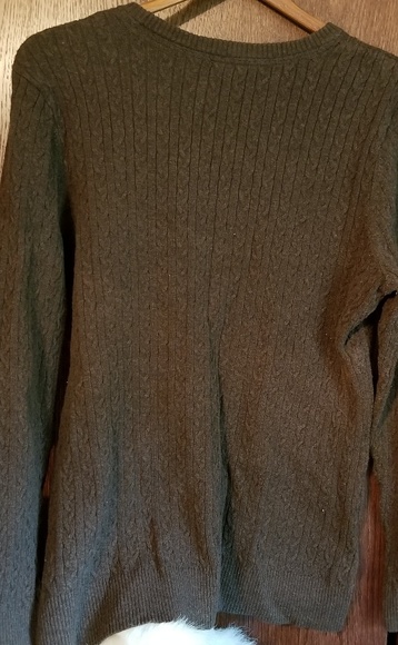 Basic Editions | Sweaters | Basic Editions Brown Cable Stitch Sweater | Poshmark